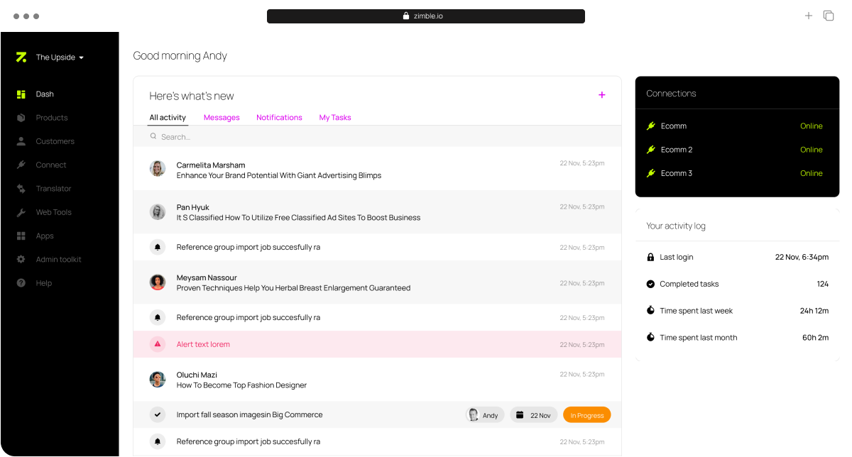 Zimble Brand Site